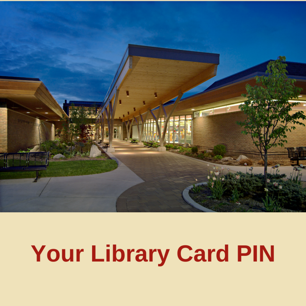 PIN Help – Bloomfield Township Public Library